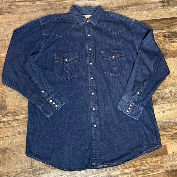 Big Mac | Shirts | Big Mac Mens Denim Shirt Sz 2xlxt | Poshmark
